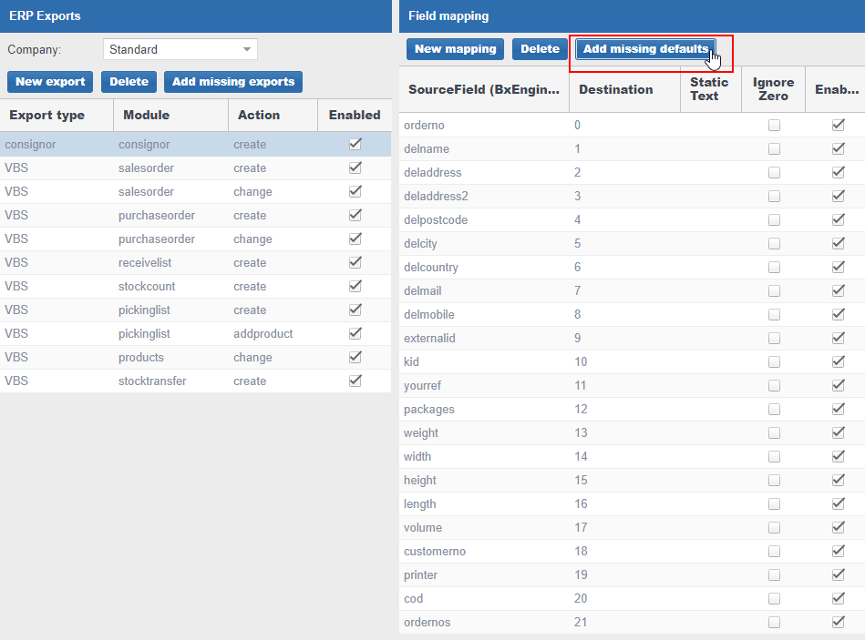 Consignor OnPremises integration